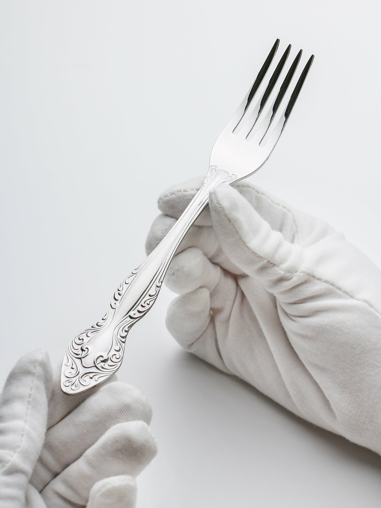 Вилка нержавеющая сталь, столовая, Павловский завод им. Кирова, Славянка М-15, СВ-М15