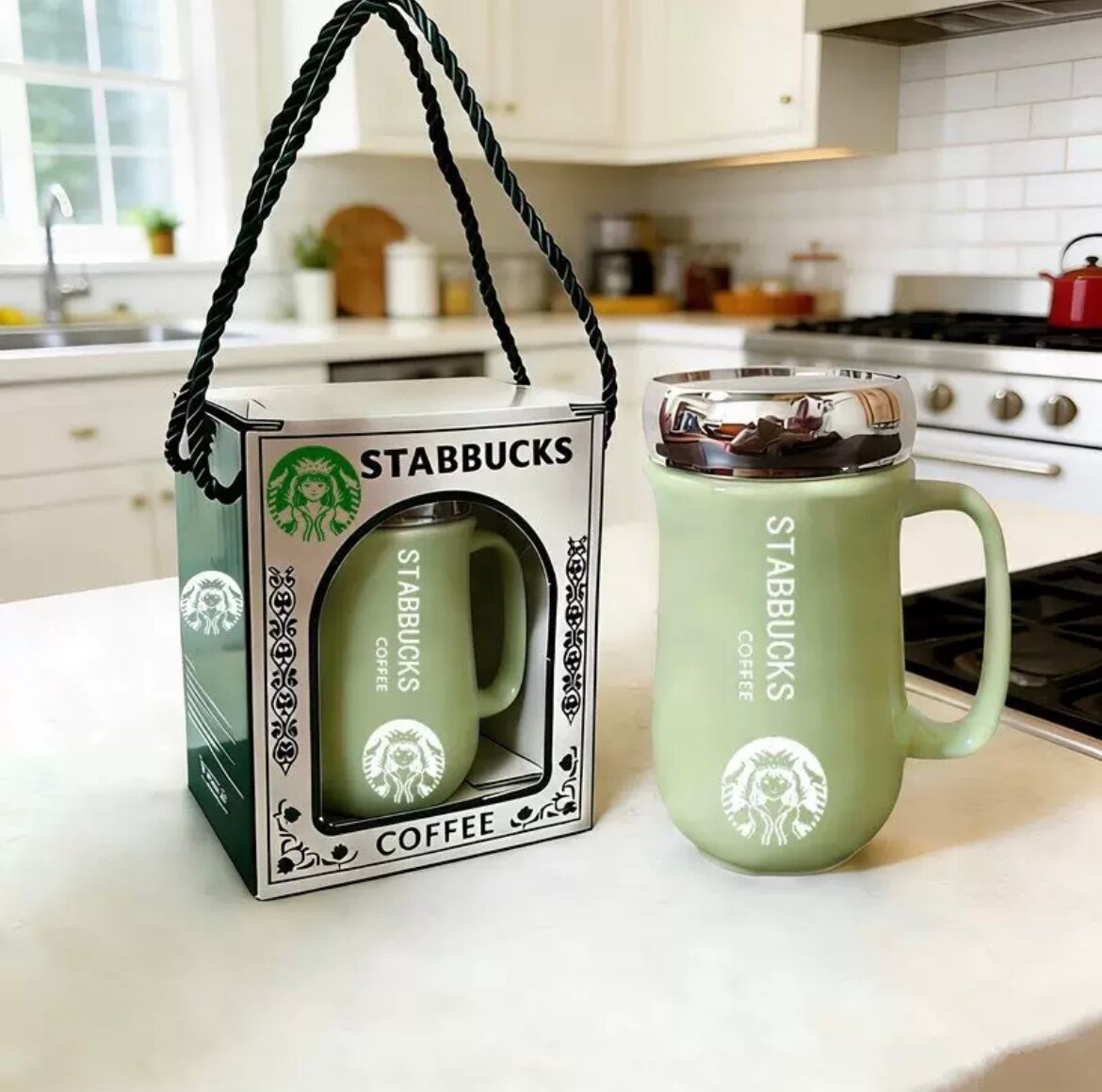 Кружки Starbucks coffee, кофейные кружки, керамические кружки силиконовой крышкой 450ml