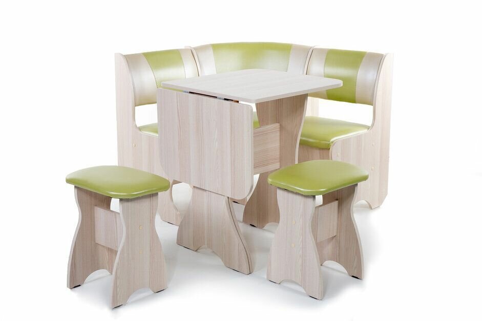 Кухонный уголок Betel тюльпан Мини Комби Ясень/С.-105 + С.-101