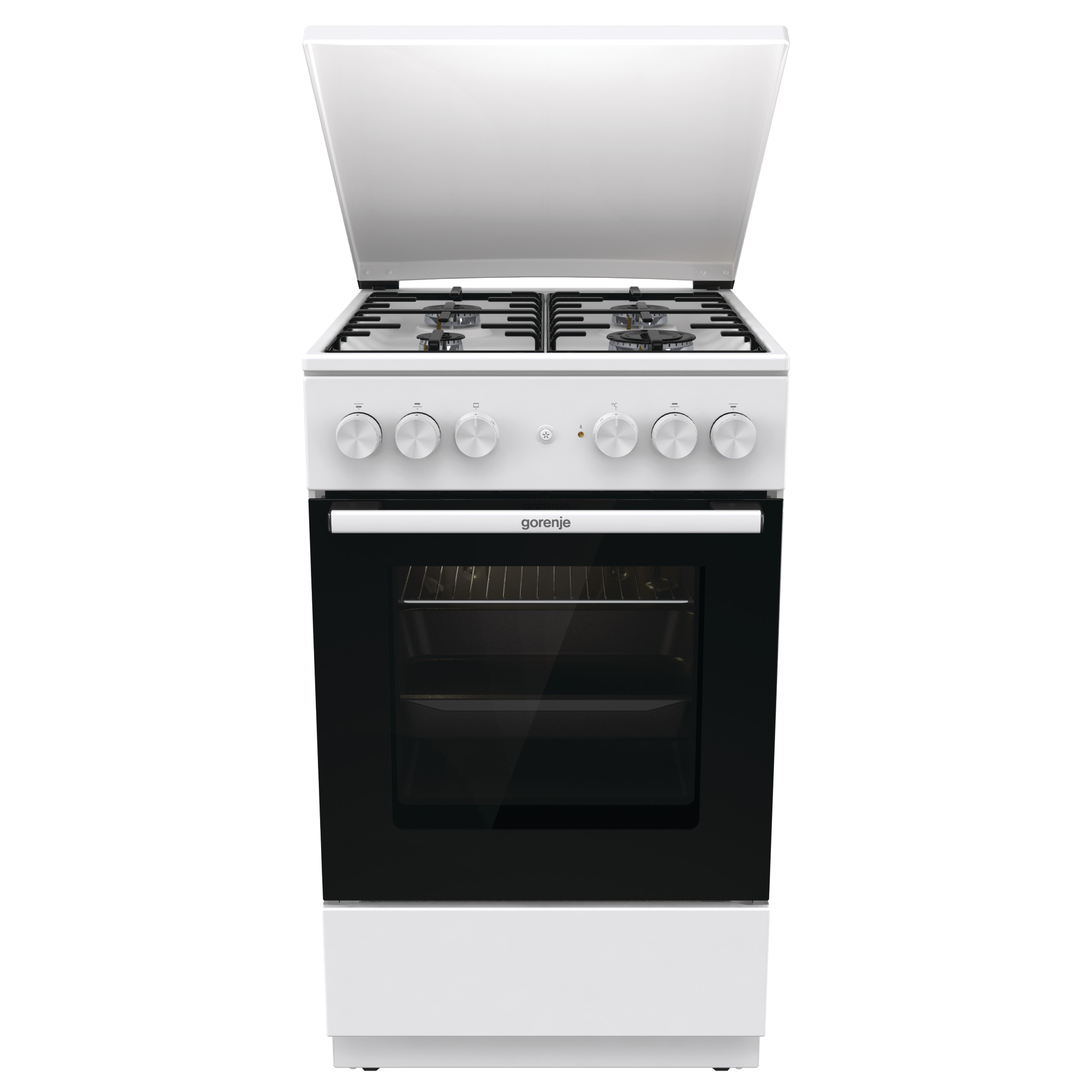 Комбинированная плита Gorenje GK5A22WH, Класс: А, 68 л, автоподжиг, Вариогриль, белая