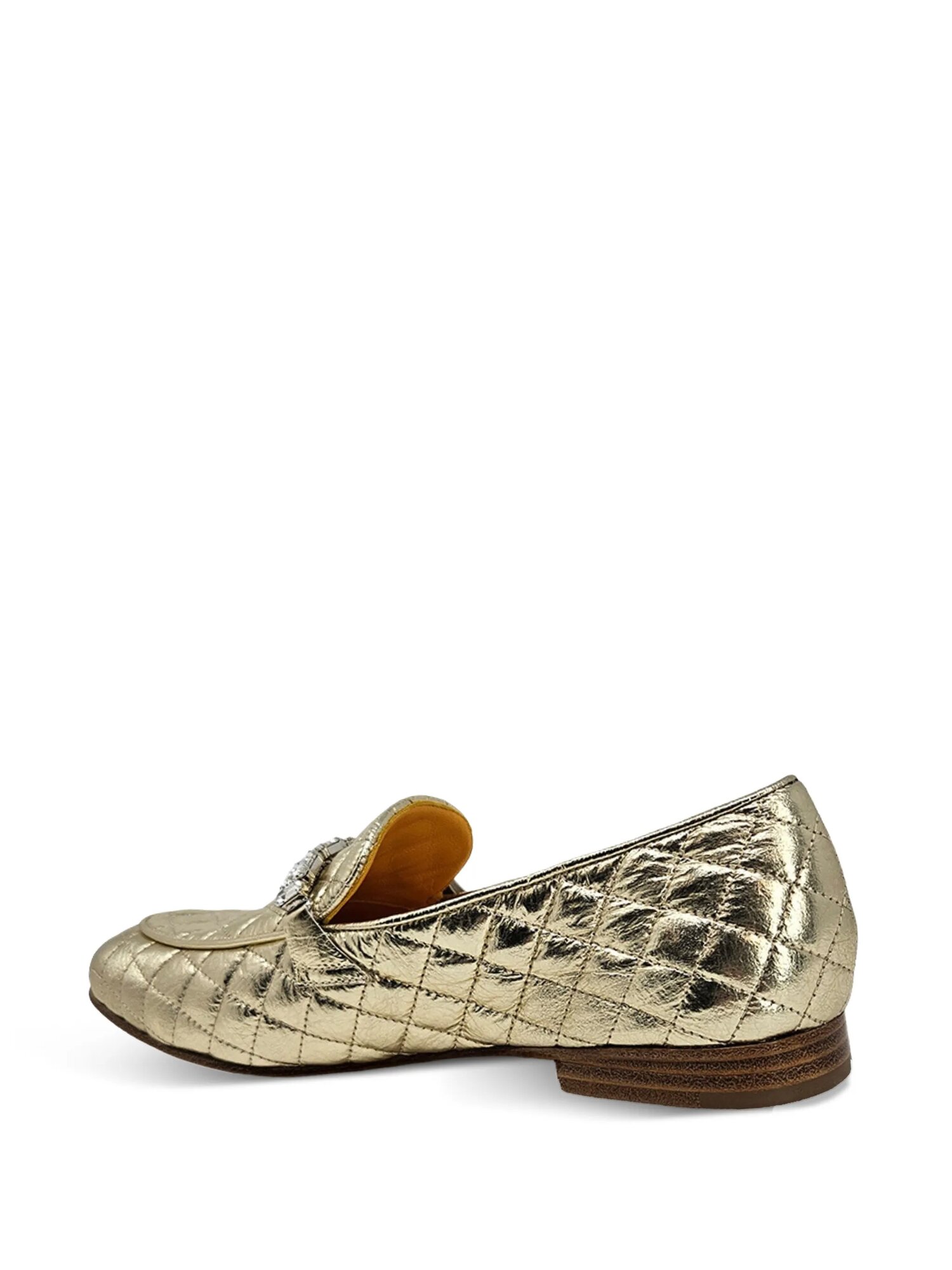Лоферы Madison Maison Quilted loafers, размер 37,5, gold — фото 1