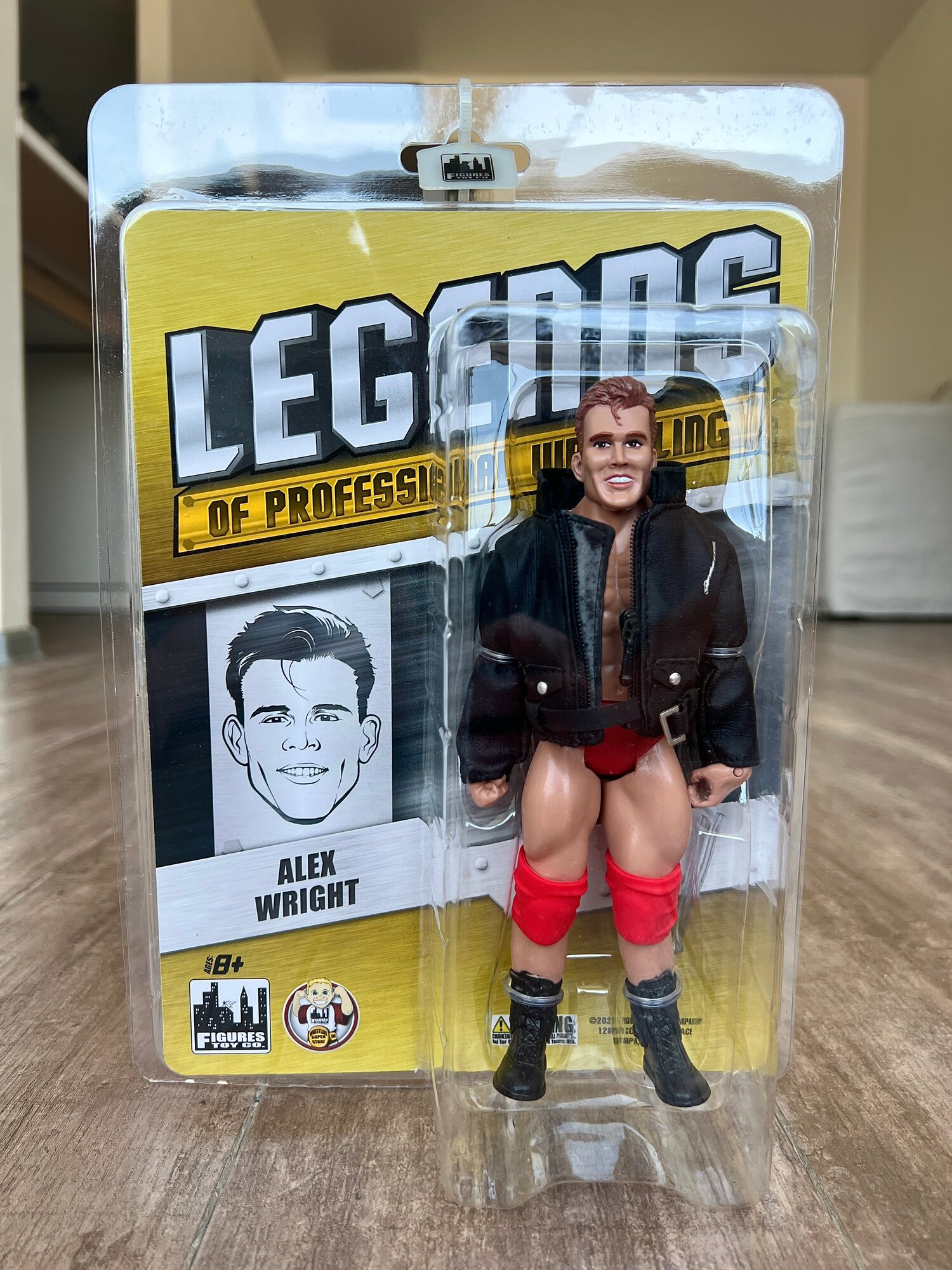 Фигурка Рестлер Alex Wright Legends of Professional Wrestling Figures Toy Company Рестлинг Алекс Райт Реслинг