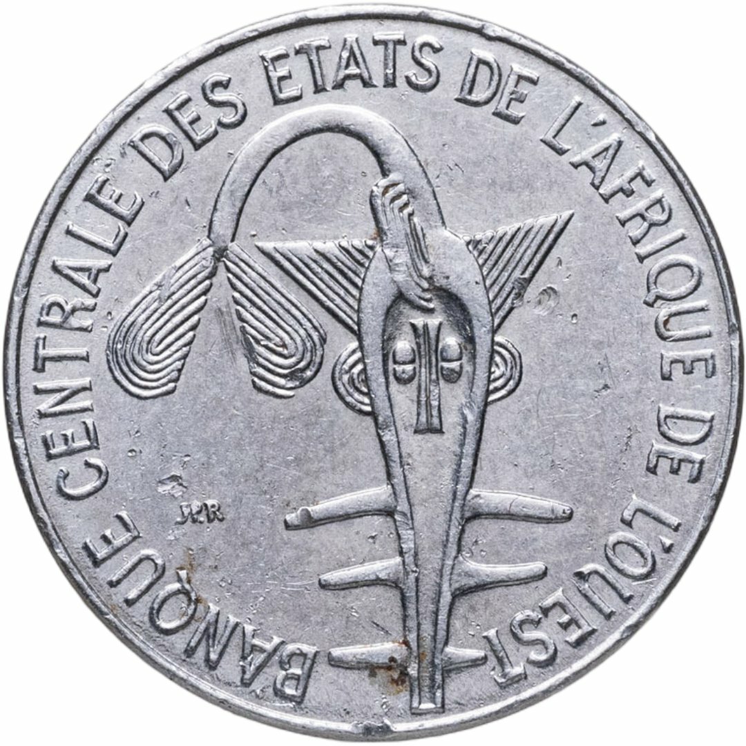 Западная Африка BCEAO 1 франк franc 1977, Сталь, в сохранности XF