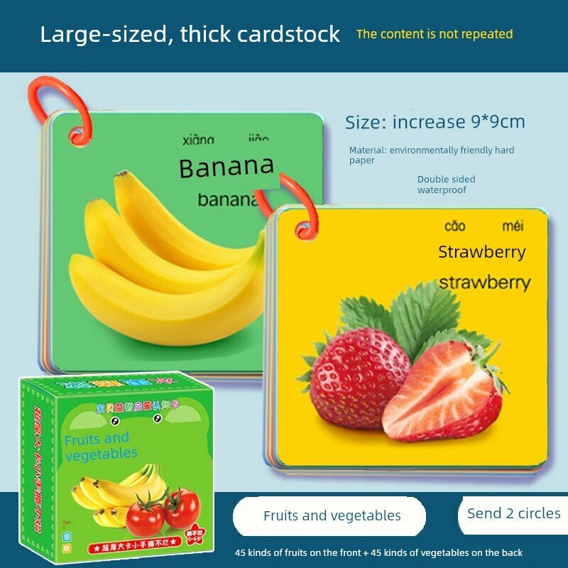 Карточки с фруктами и овощами для малышей: развитие словарного запаса по питанию