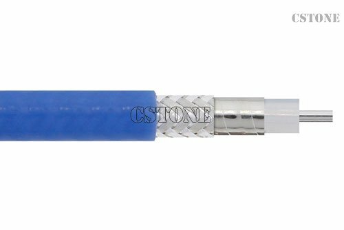 Гибкий PE-P141HF коаксиальный кабель двойной экранированный с синий FEP оболочка