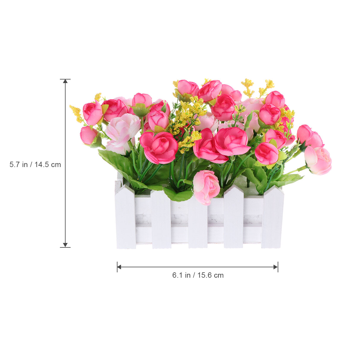 Искусственные цветы для декора офиса розового цвета 15.80x8.20x14.50cm