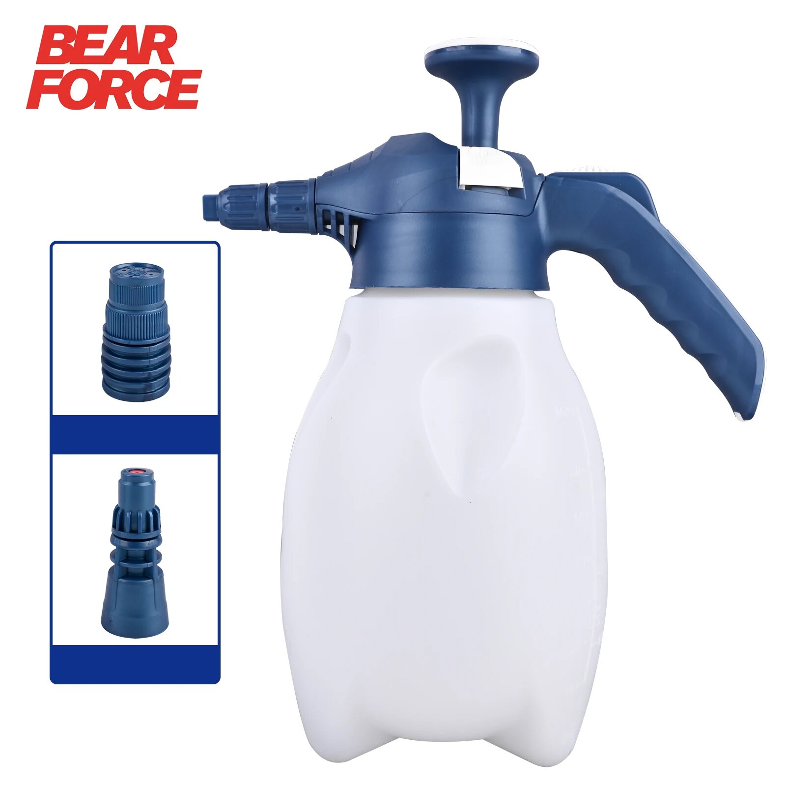 Пеногенератор BEAR FORCE 68 Fl Oz/2 Л С Ручным Насосом И Двумя Регулируемыми Насадками, Идеально Подходит Для Мойки Автомобилей