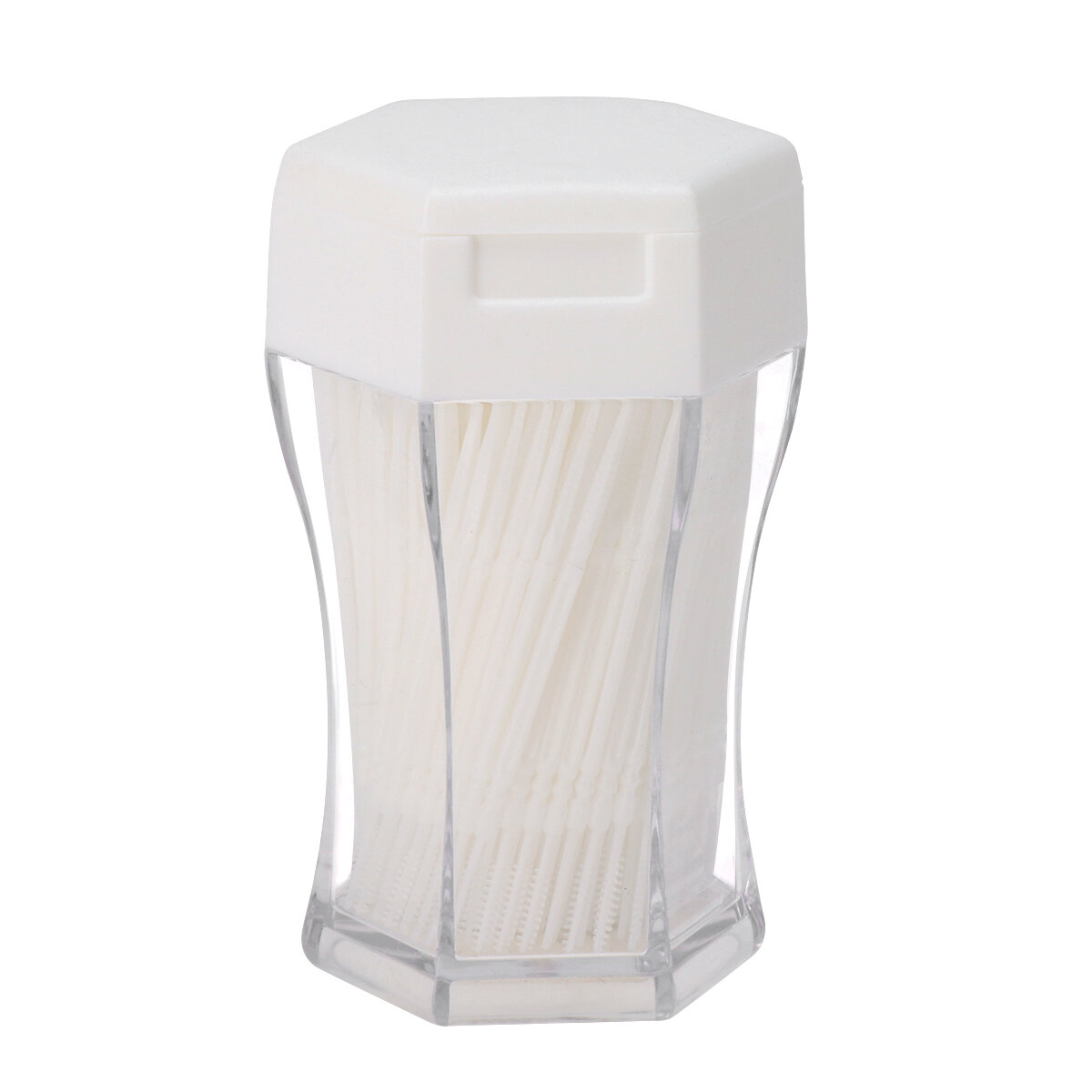 Пластиковые двухсторонние зубочистки с ершиками для чистки зубов и межзубных промежутков белого цвета, 200 штук