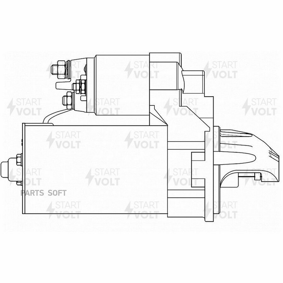 Стартер BMW X5 E70 (06-)/X6 E71 (08-)/X3 E83 (05-) 3.0D 1,8кВт Startvolt STARTVOLT LST2620 | цена за 1 шт