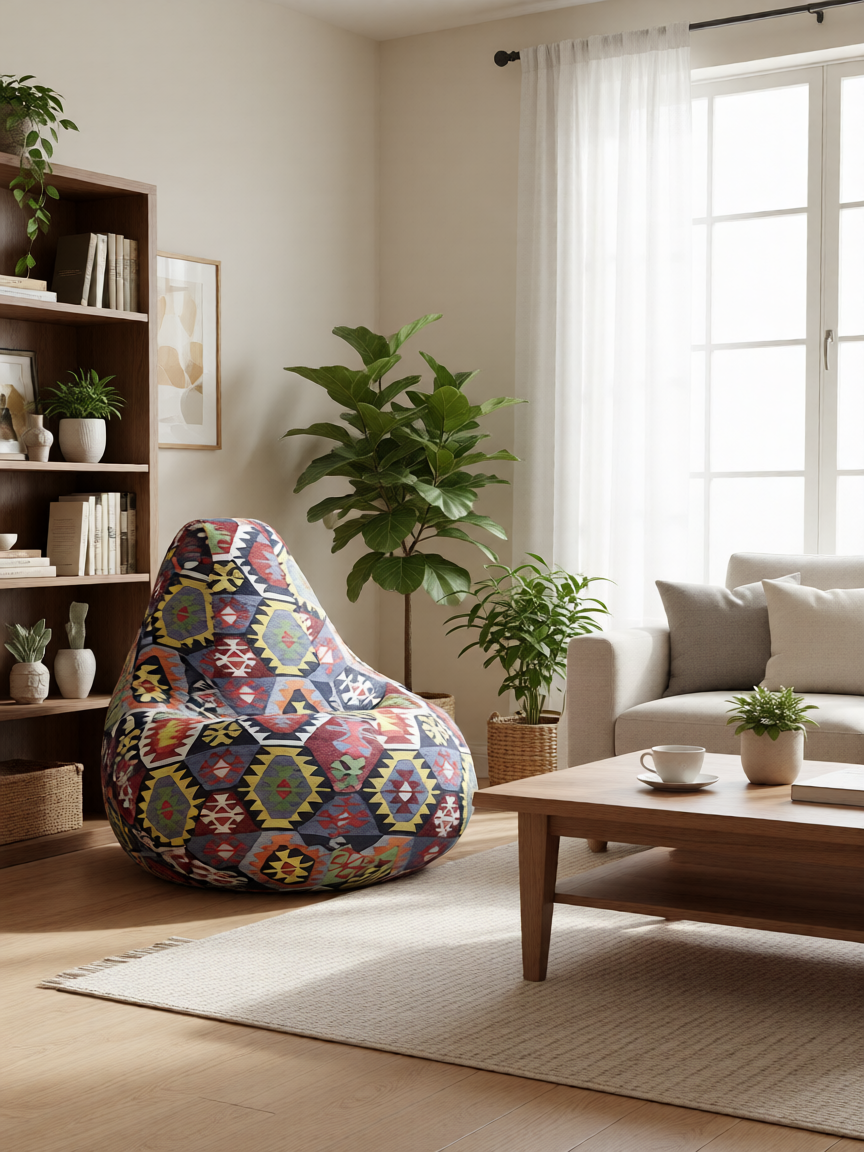 Кресло-мешок «Груша» Велюр Мехико 02 XXXXL с ручкой для переноски