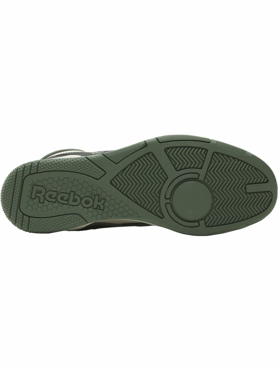 Кеды Reebok BB 4000 II Mid, полнота F, размер 8 US, бежевый/серый/зеленый — фото 1