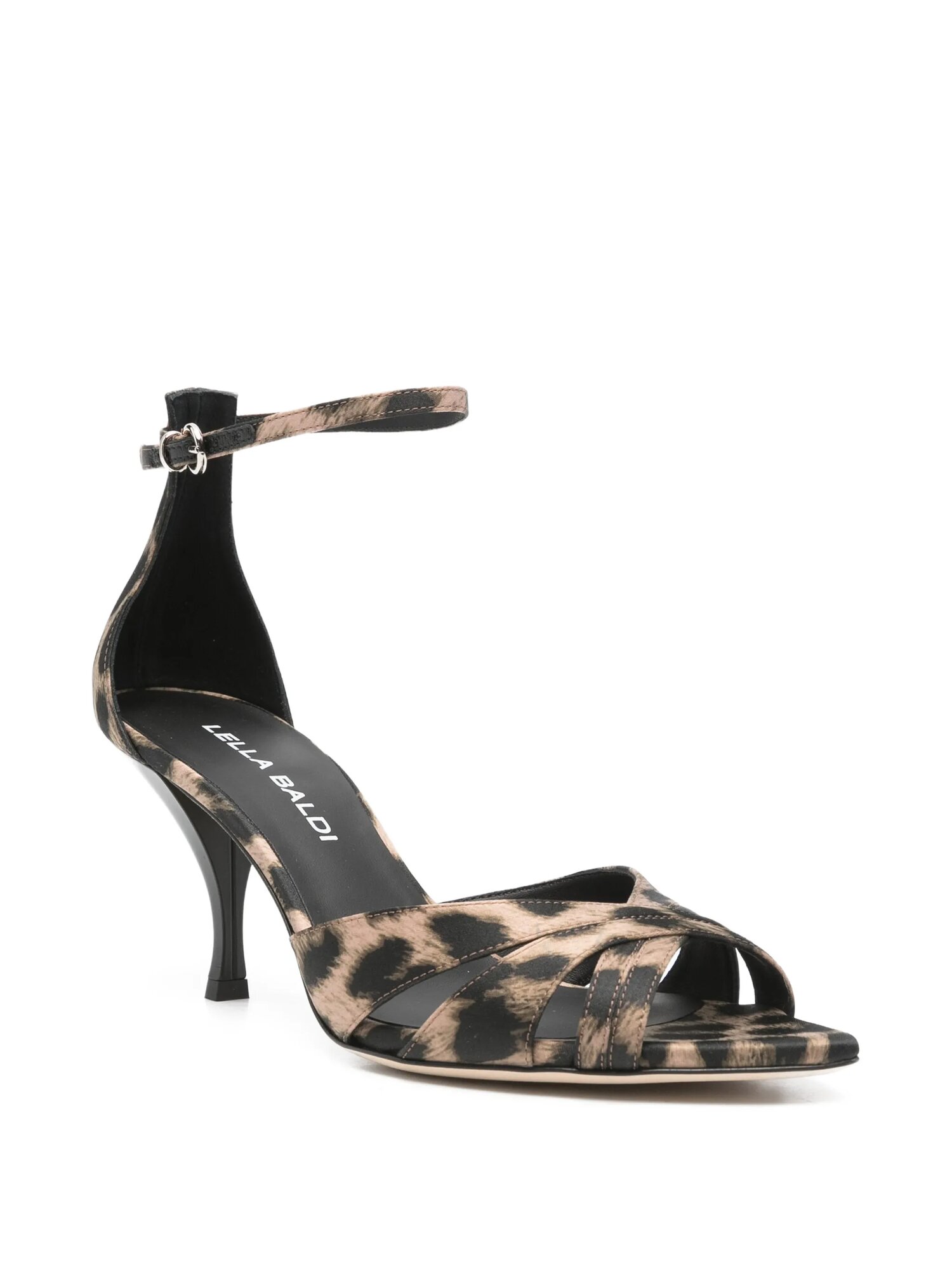 Босоножки Lella Baldi Leopard-print sandals, размер 38 — фото 1