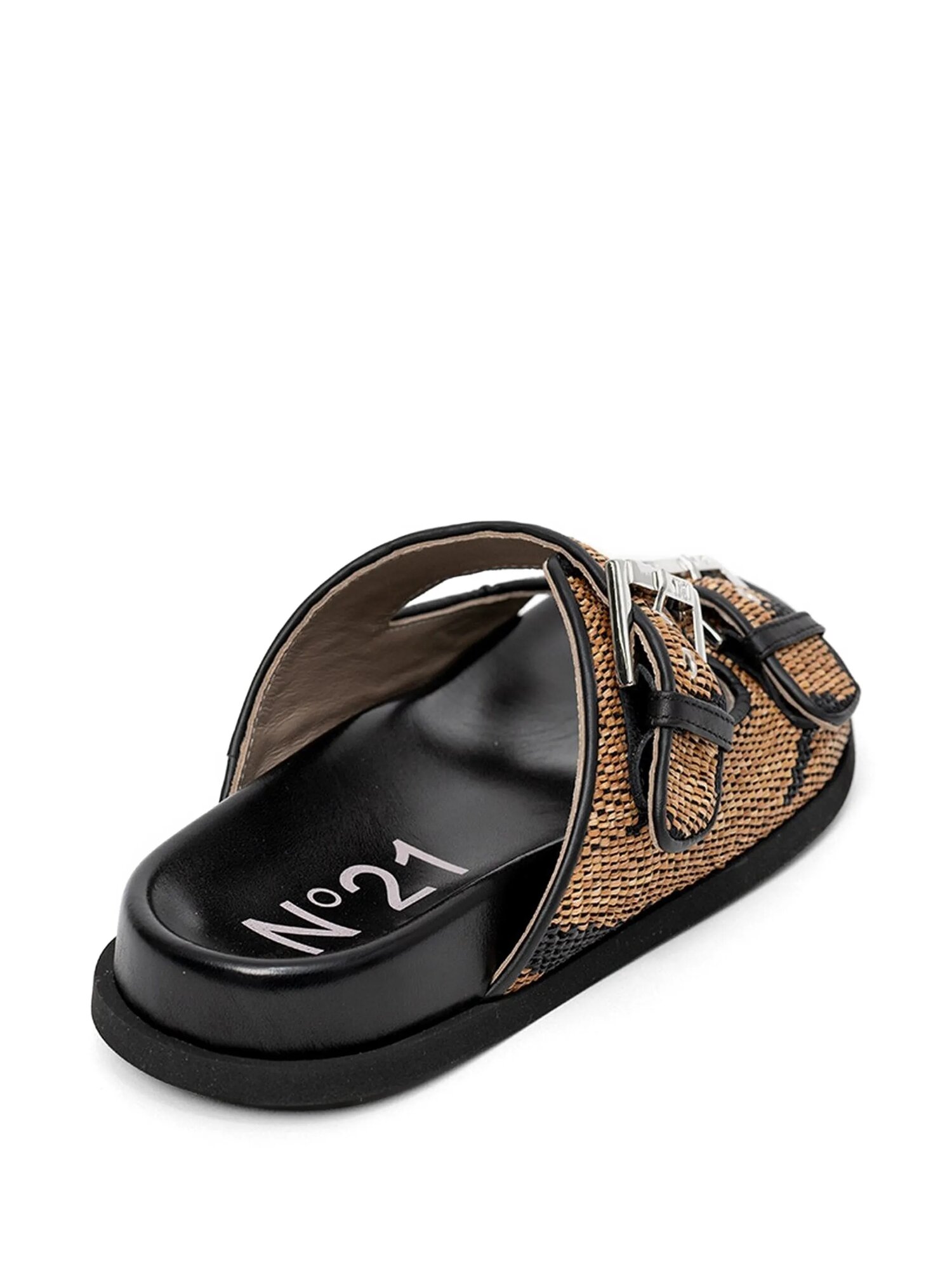 Босоножки N° 21 Buckle strap sandals, размер 40, коричневый — фото 1