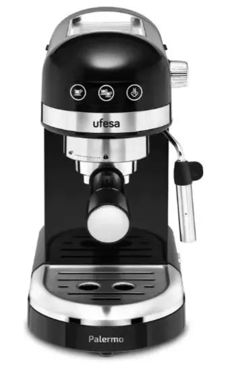 Кофеварка рожковая UFESA PALERMO, черный/серебристый, (71705459)