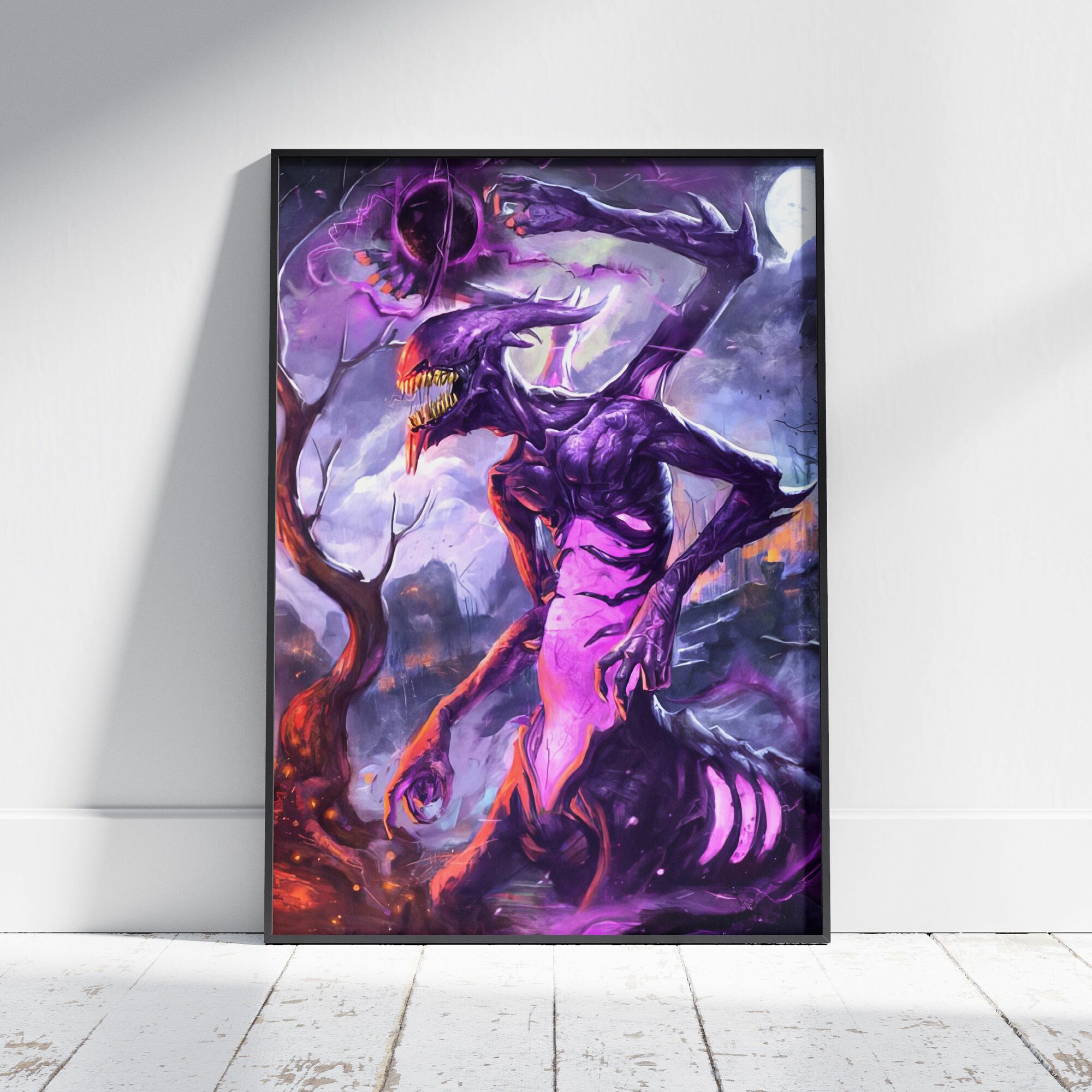 Плакат на стену для интерьера Dota 2 (Bane 1) - Постер по игре формата A4 (21х30 см)