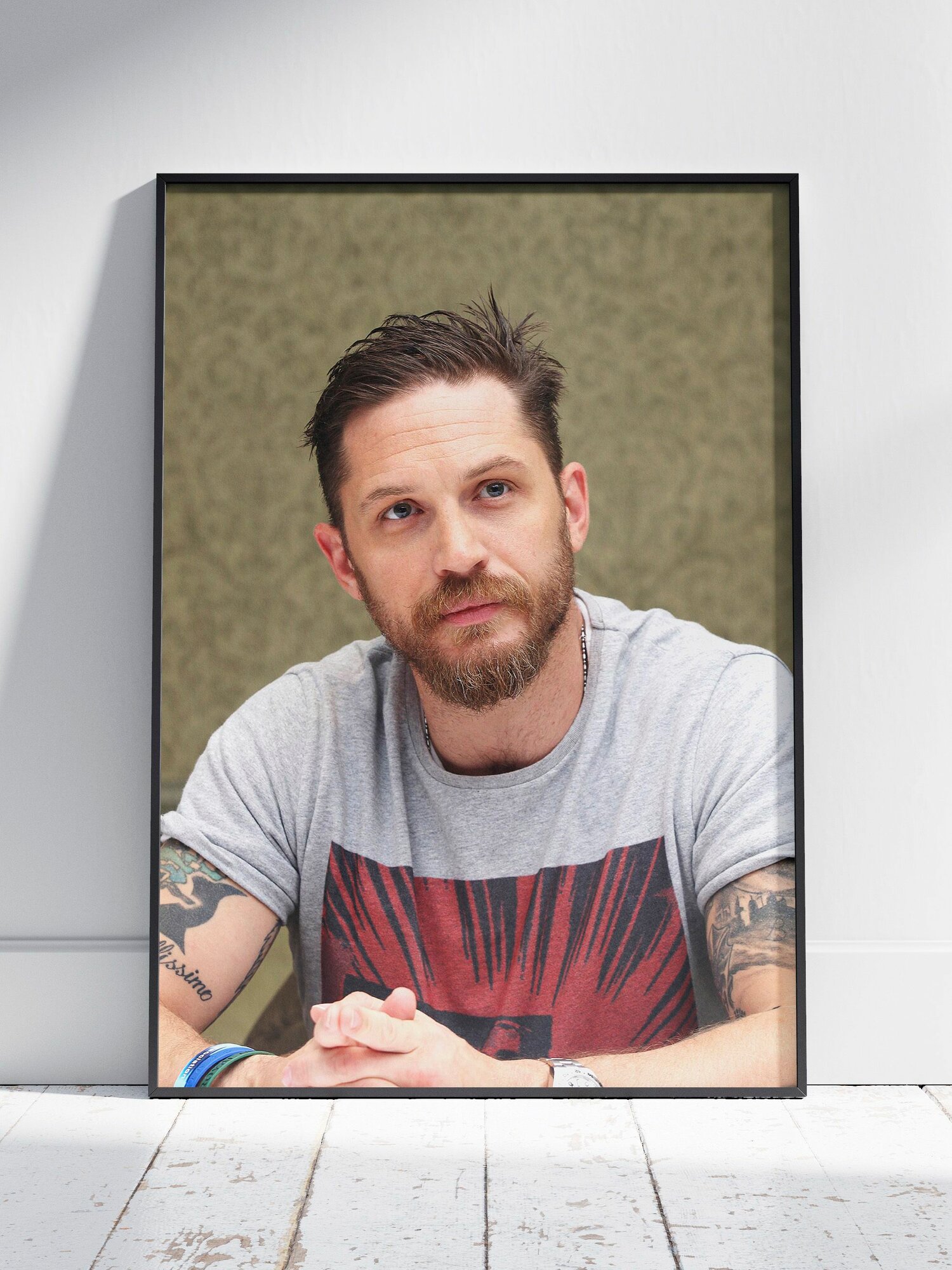 Плакат на стену для интерьера Том Харди (Tom Hardy 7) - Постер по актеру фильма, кино, сериала формата A4 (21x30 см)