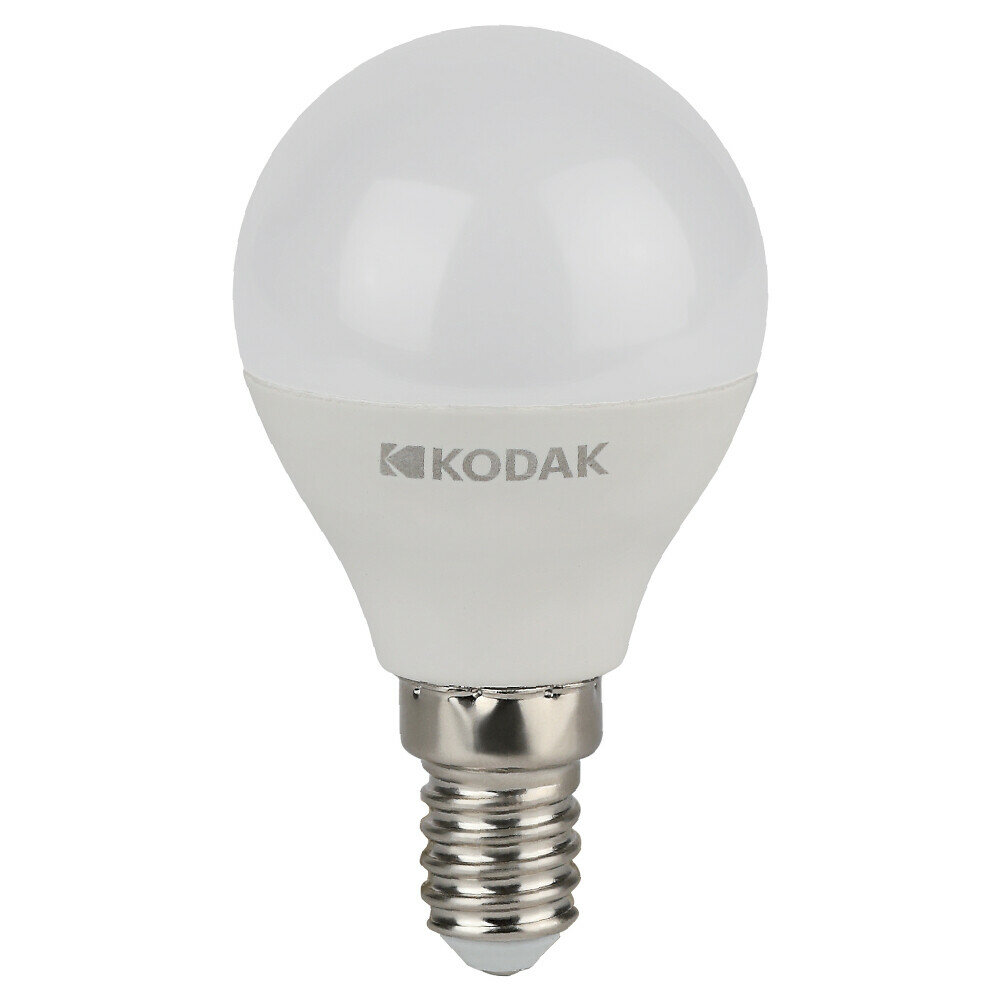 Лампа светодиодная Kodak E14 3000К 7 Вт 630 Лм 170-265 В шар матовая