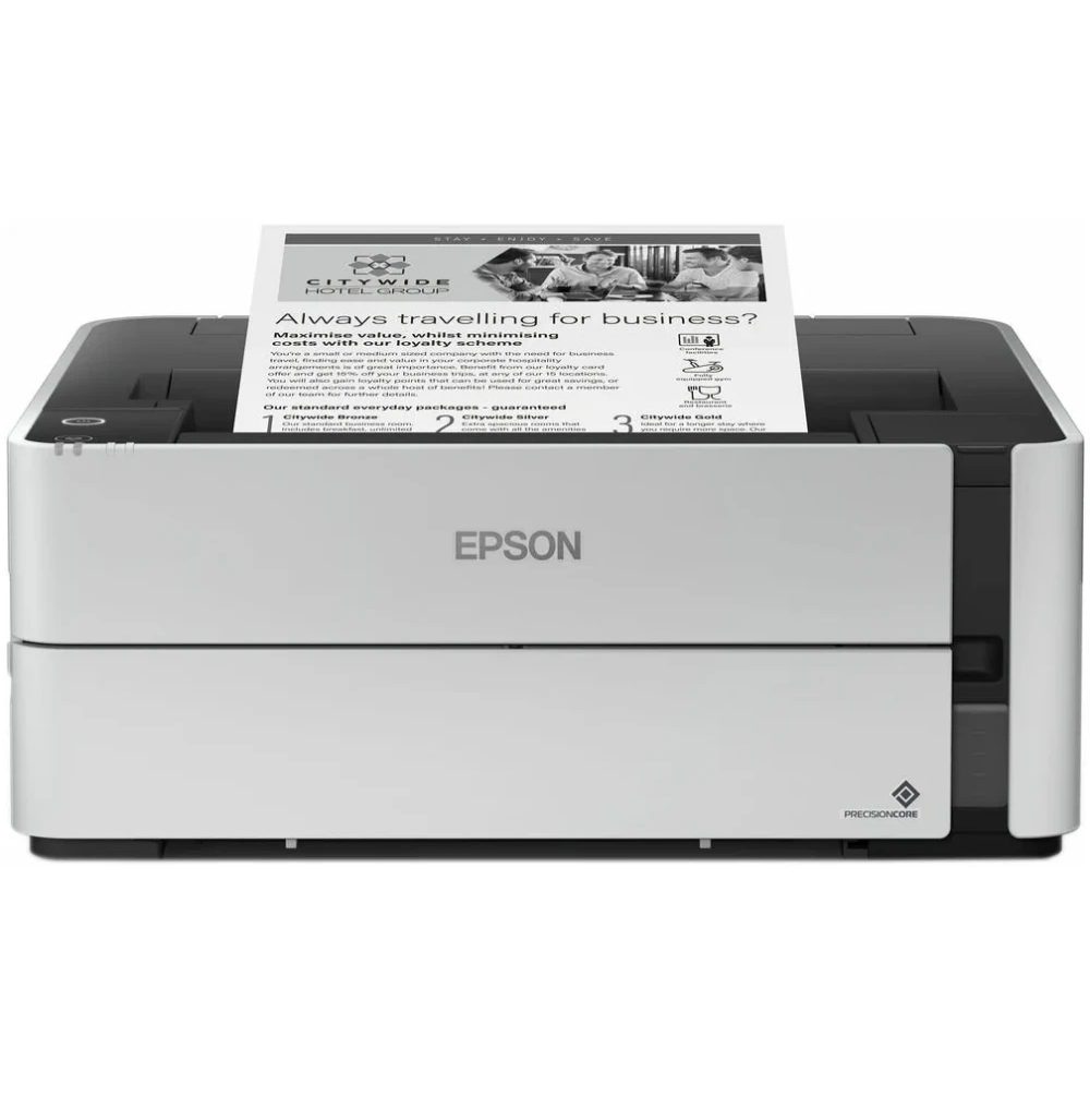 Принтер струйный Epson M1170, черно-белая печать, двусторонняя печать, A4, USB