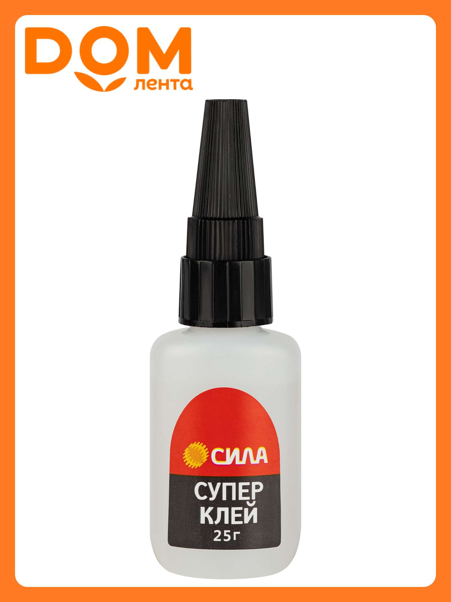 Супер-клей Сила SGTB-25, для внутренних работ, 25 г, бесцветный