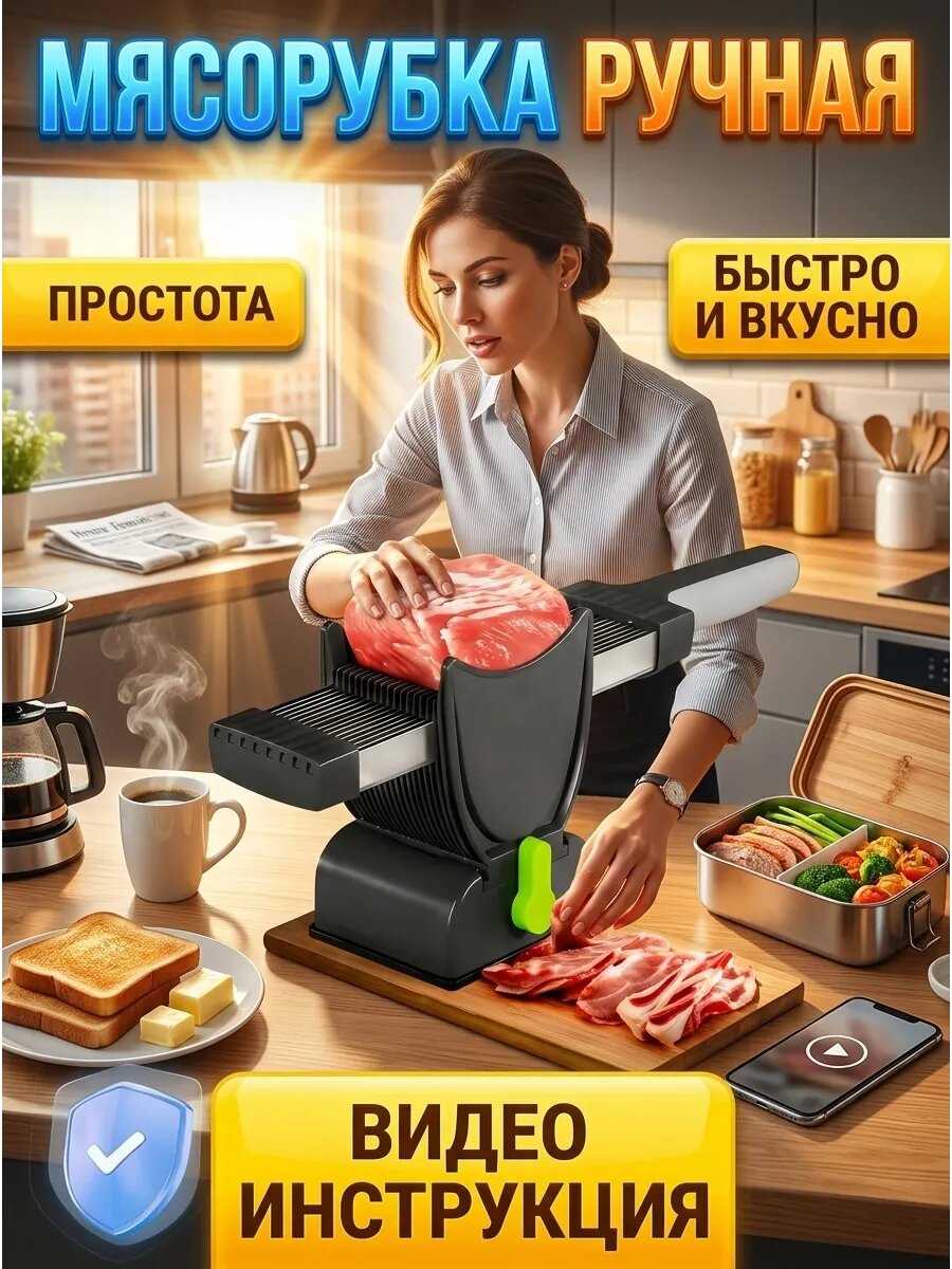 Мясорубка ручная для мяса премиум качество