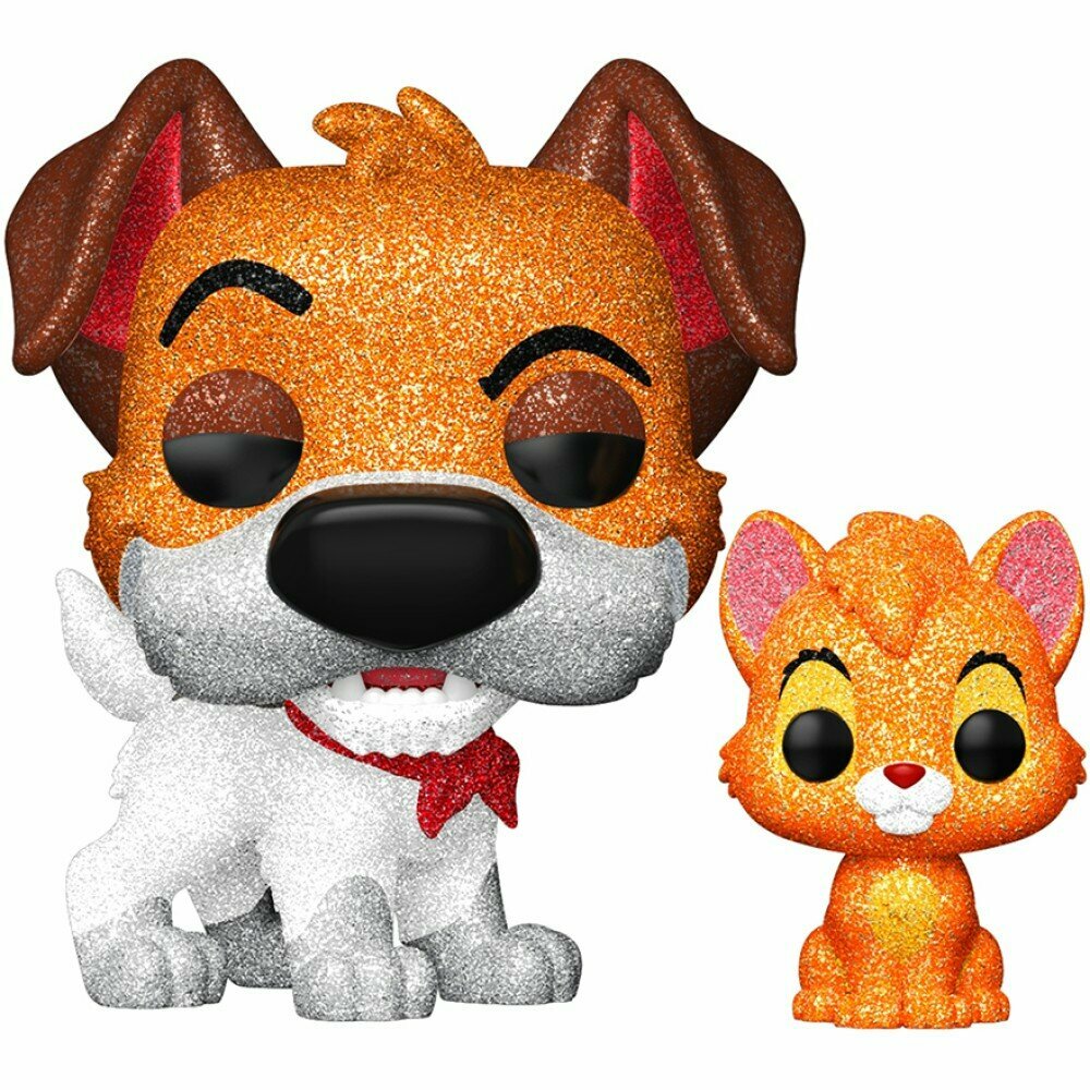 Набор фигурок Funko POP! & Buddy Oliver & Company Dodger with Oliver (Diamond Glitter) (Exc) 91909