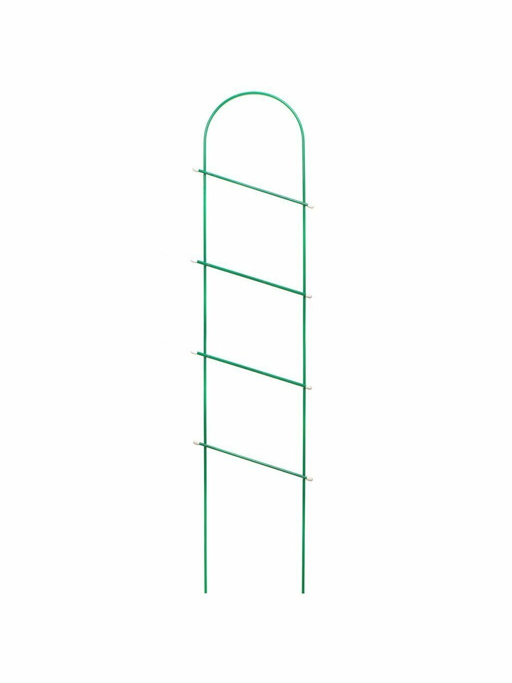 Шпалера для растений Лесенка 35х170 см металлическая зеленая опора для вьющихся растений, винограда и клематисов