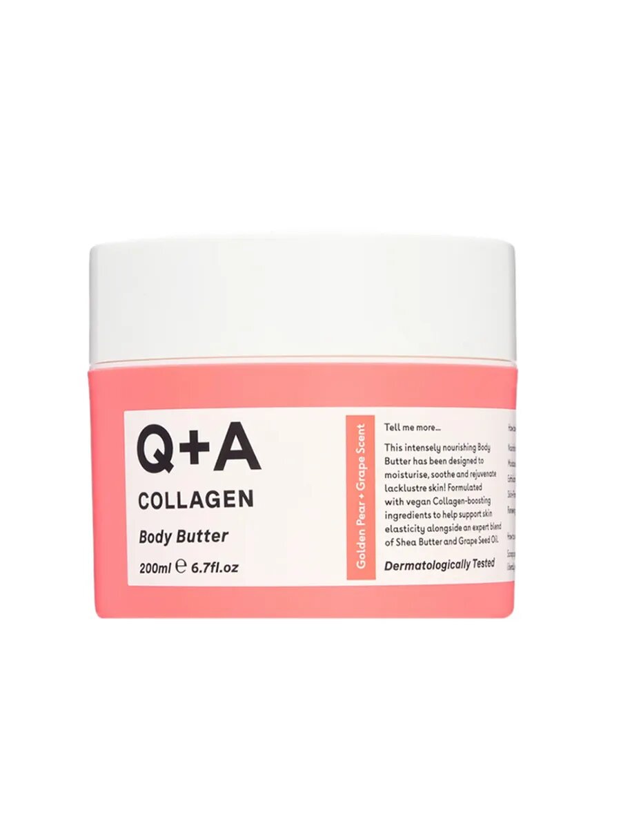 Q+A Collagen Body Butter Увлажняющий крем-баттер для 250 мл