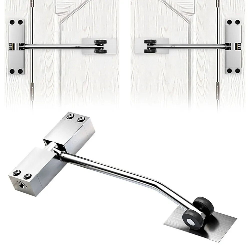 Регулируемый дверной доводчик из нержавеющей стали с автоматическим буферным отскоком дверной доводчик