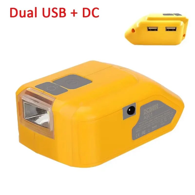 Преобразователь питания Dewalt DCB090 Dual USB DC