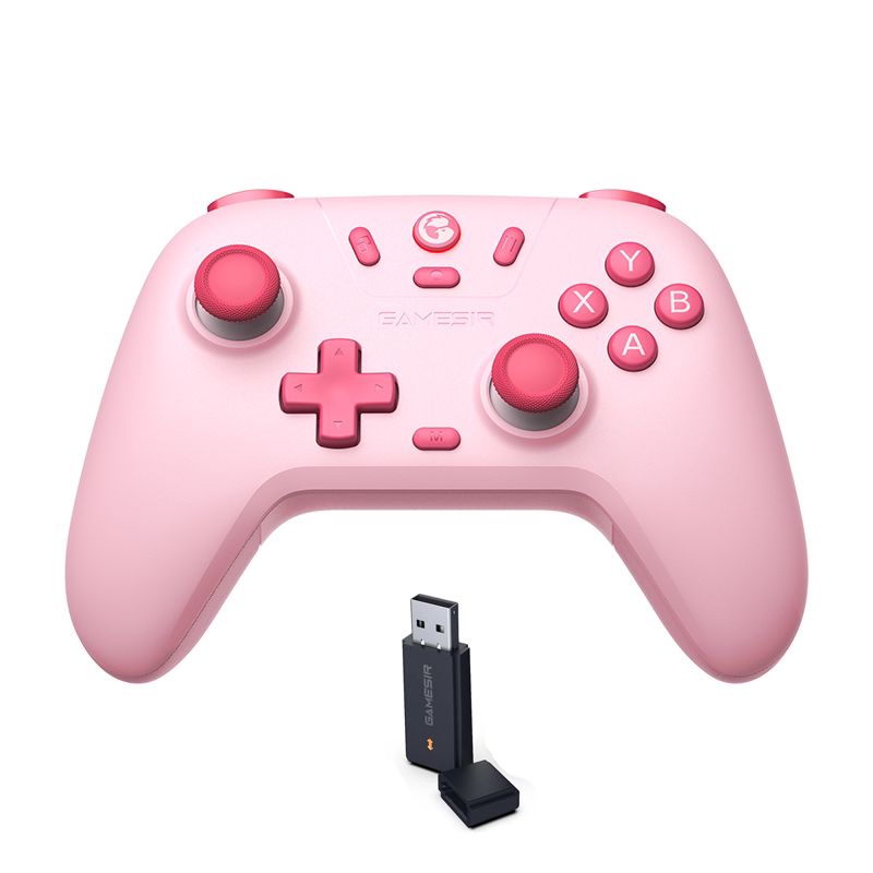 GameSir Starlight беспроводной геймпад с приемником для Xbox, PC, Steam, Bluetooth и Nintendo Switch — персиково-розовый