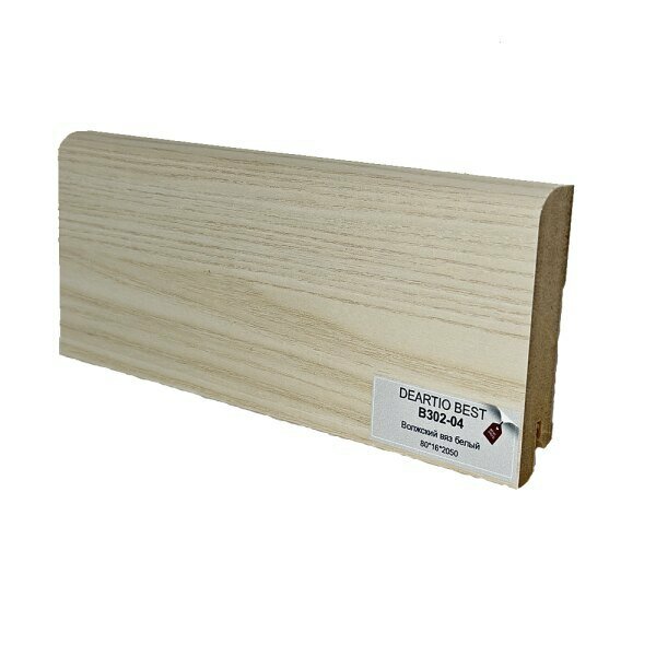 Плинтус Deartio Best Волжский вяз белый B302-04, 1 шт.