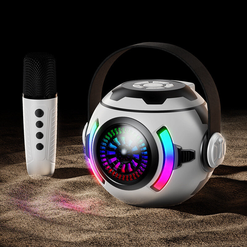 Шаровой микрофон KM-V33, Bluetooth, встроенный динамик, караоке