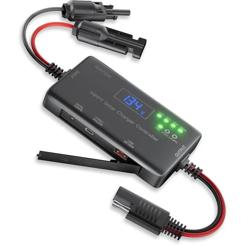 Контроллер Солнечной Зарядки MPPT 12 В 10 А С USB
