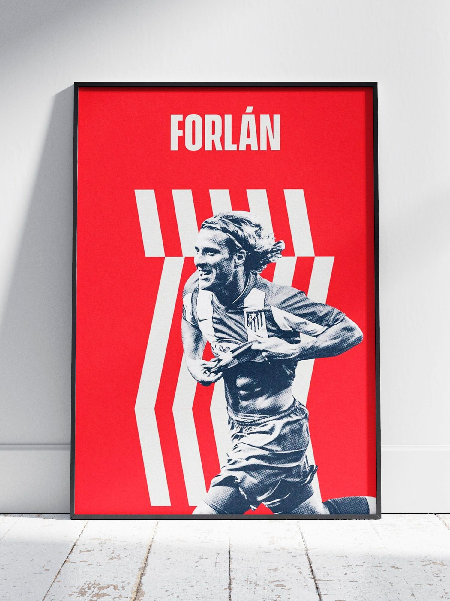 Плакат на стену для интерьера Атлетико Мадрид (Диего Форлан - Diego Forlan 2) - Постер по спорту и физической активности формата A4 (21x30 см)