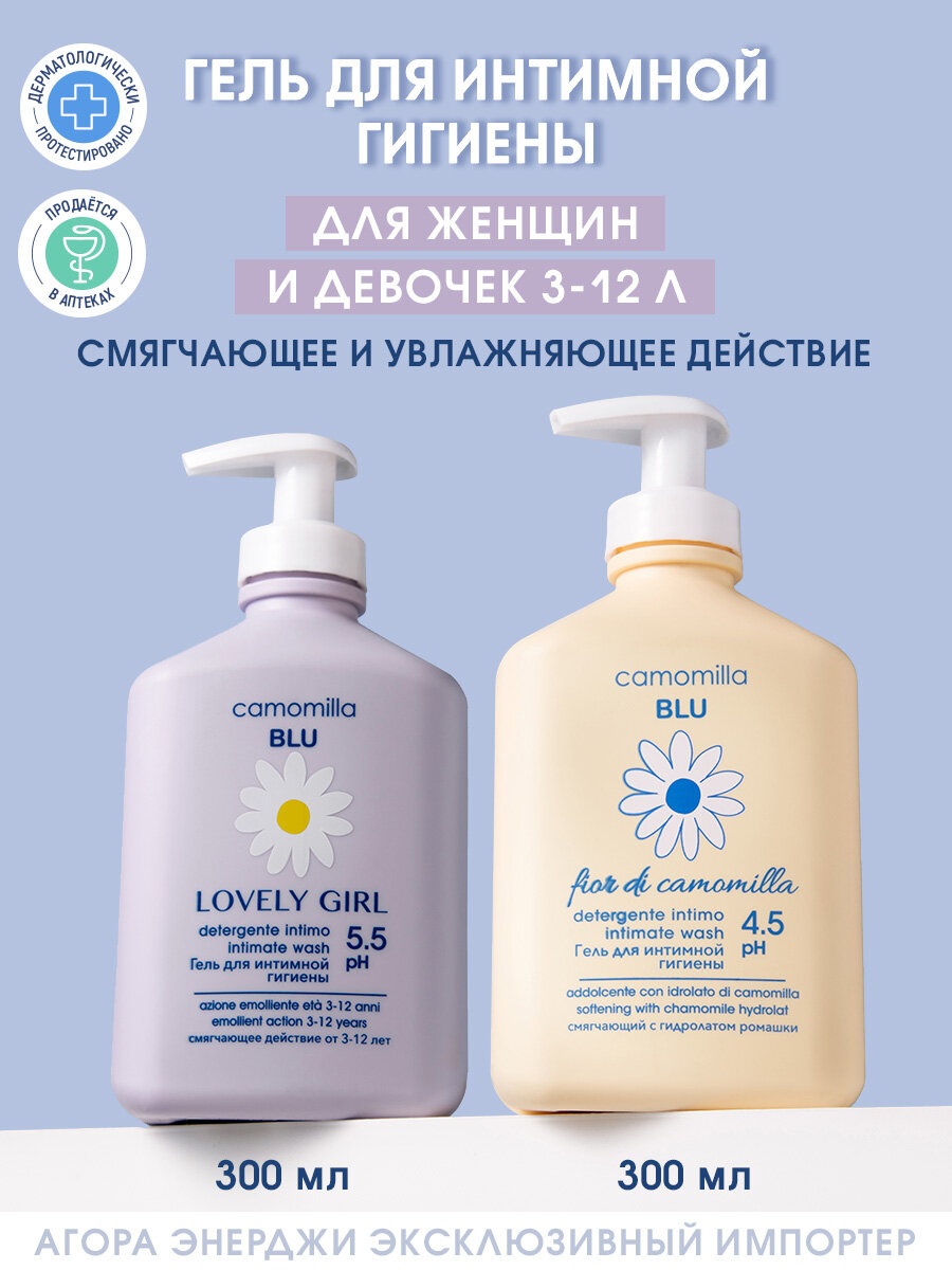 Гель для интимной гигиены Camomilla Blu мама и дочь