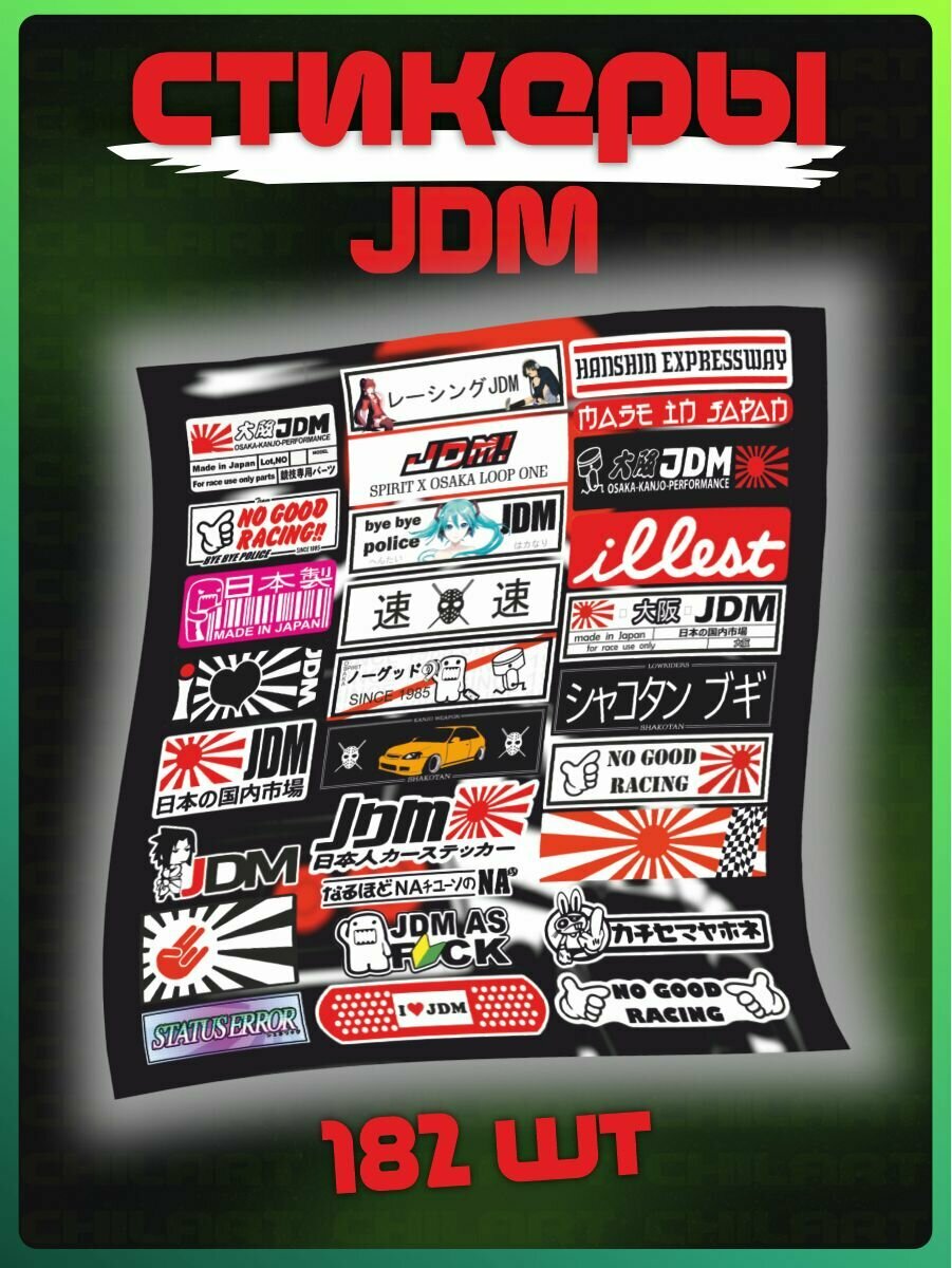 Наклейки на телефон стикеры JDM