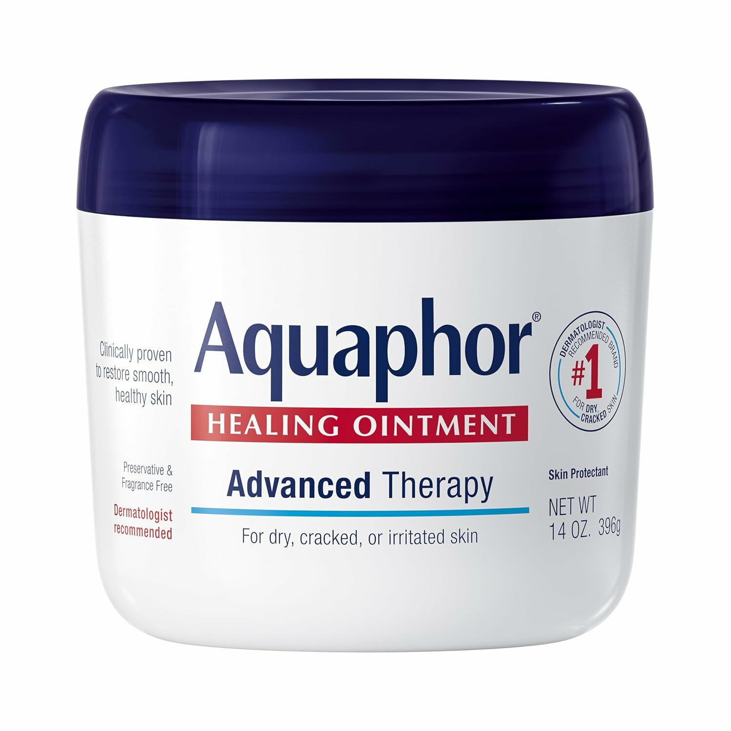 Мазь Aquaphor "Healing Ointment", для сухой и повреждённой кожи, без воды, 7 унции