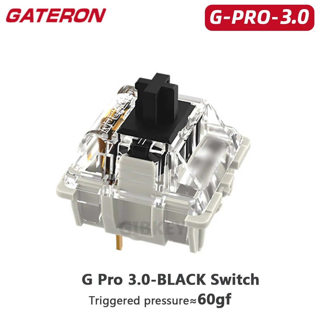 Gateron Pro 2.0 V2 RGB переключатели 90 PCS, Black Switch Pro 3.0