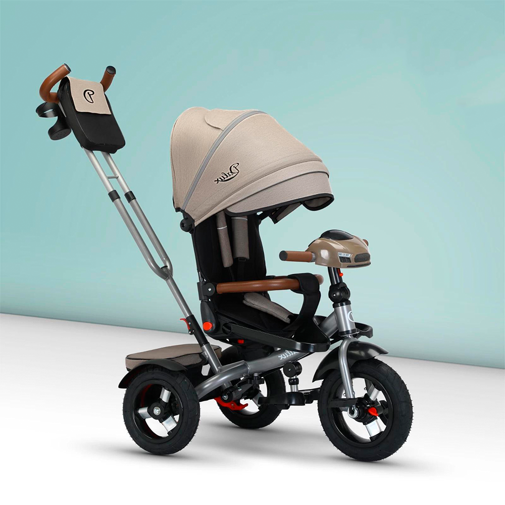 Детский трехколесный велосипед BREND LUXMOM ORIGINAL 3288, хаки, световое и звуковое сопровождение