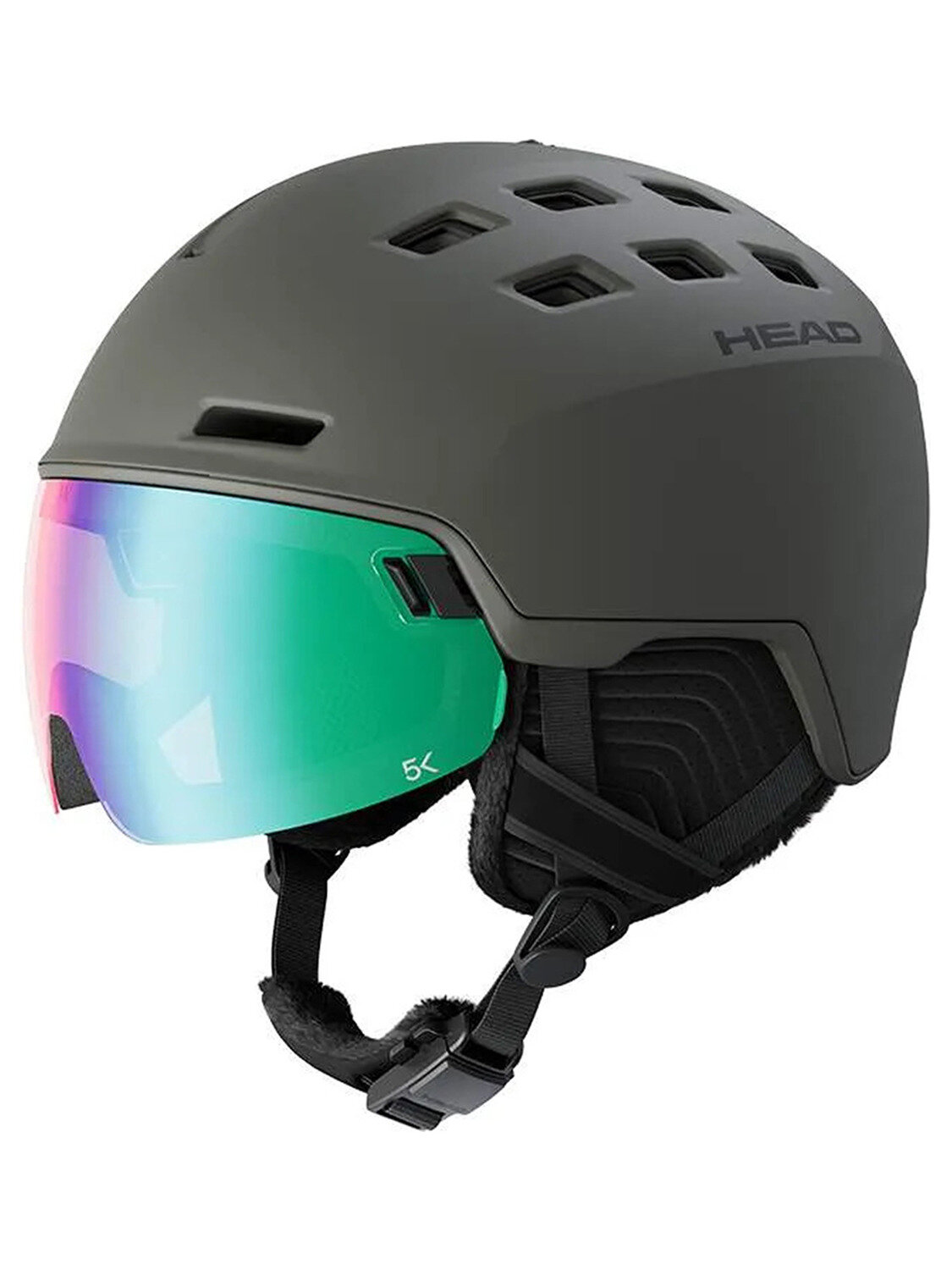 Горнолыжный шлем с визором Head Radar 5K Moss S2 25/26 Черный, для мужчин