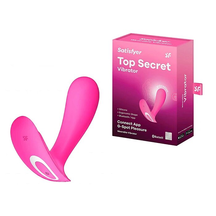Вибратор для ношения «Satisfyer Top Secret», водонепроницаемый, розовый