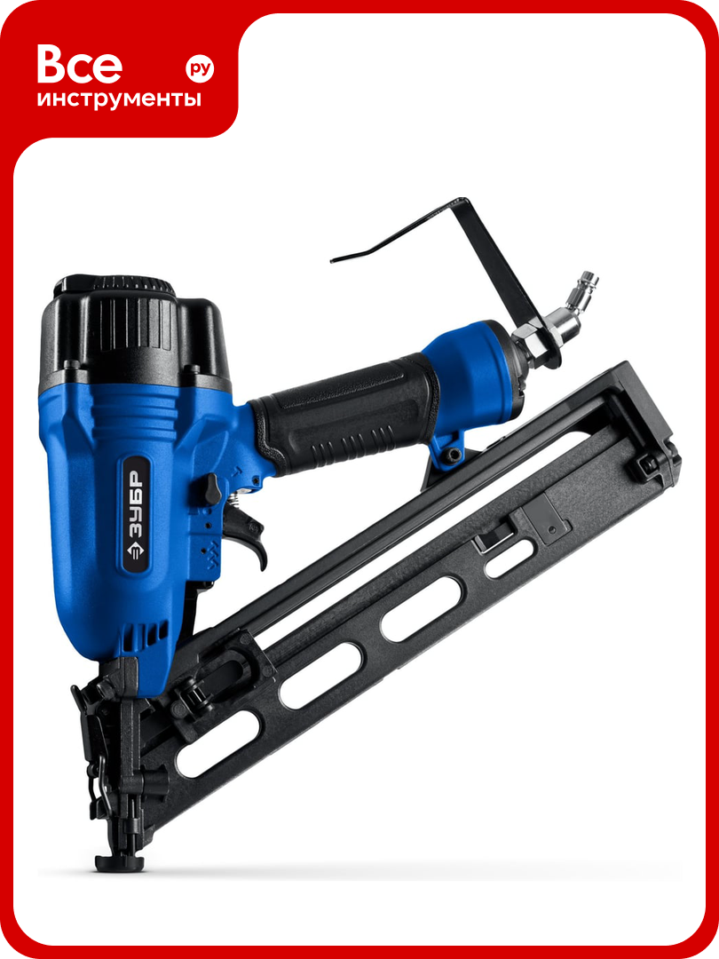 Пневматический финишный нейлер для реечных гвоздей ЗУБР DA34-64, 15Ga, DA34 32-64 мм, Профессионал 31926