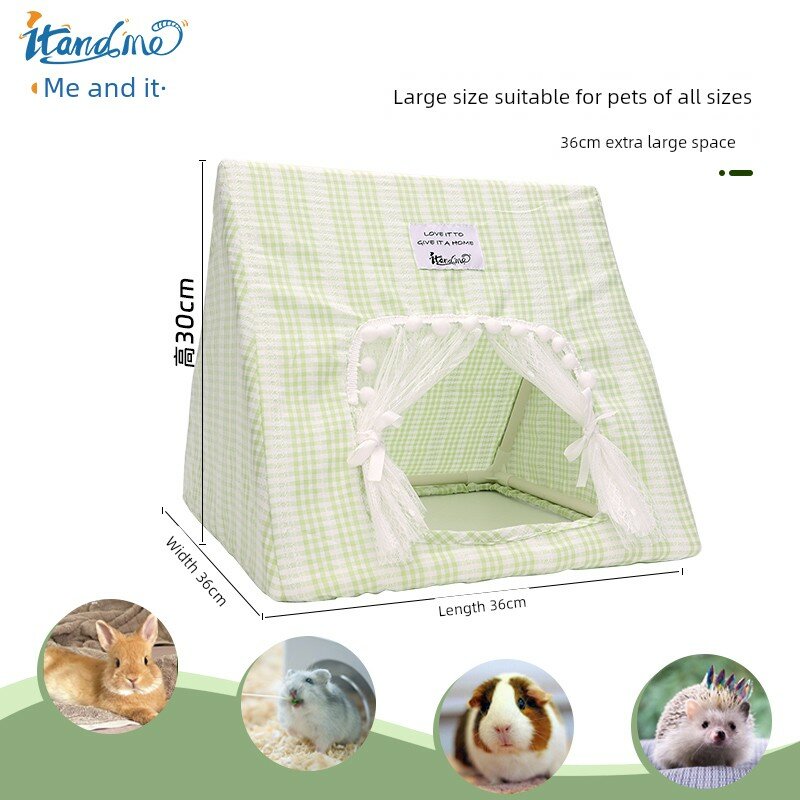 У меня есть убежище для морских свинок, специальный домик-убежище для кроликов и морских свинок, небольшой домик,