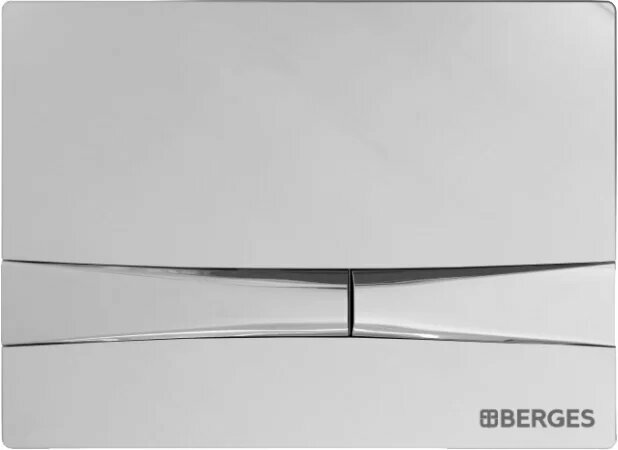 Кнопка смыва для унитаза Berges Novum F3 хром, глянцевая, кнопка для инсталляции, двойной смыв