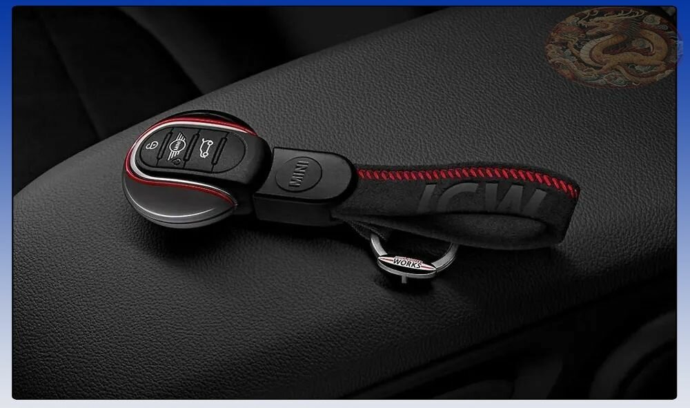 Чехол и ремешок для ключей Mini JCW PRO оригинальный комплект 82292469990/82292469989 — аксессуар для ключа в подарок