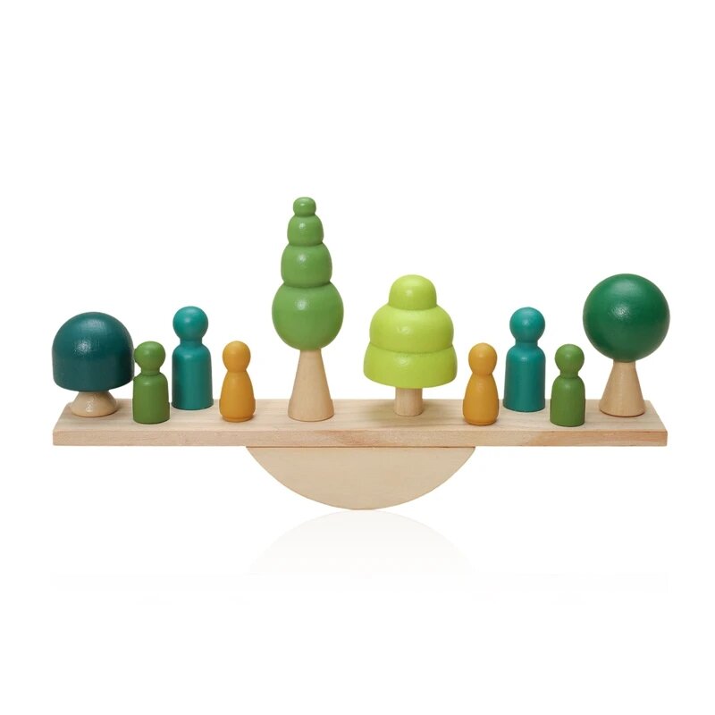 Деревянная балансировочная игрушка "Лес", 12PCS Stick