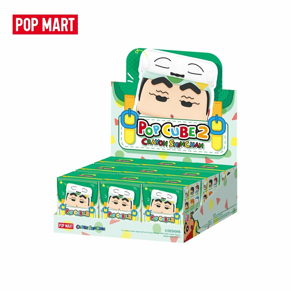 POP MART Crayon Shinchan POP CUBE-2, 9pcs Whole Set