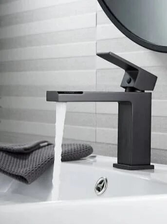 Cмеситель для раковины Knotlor KN-20/BL, черный