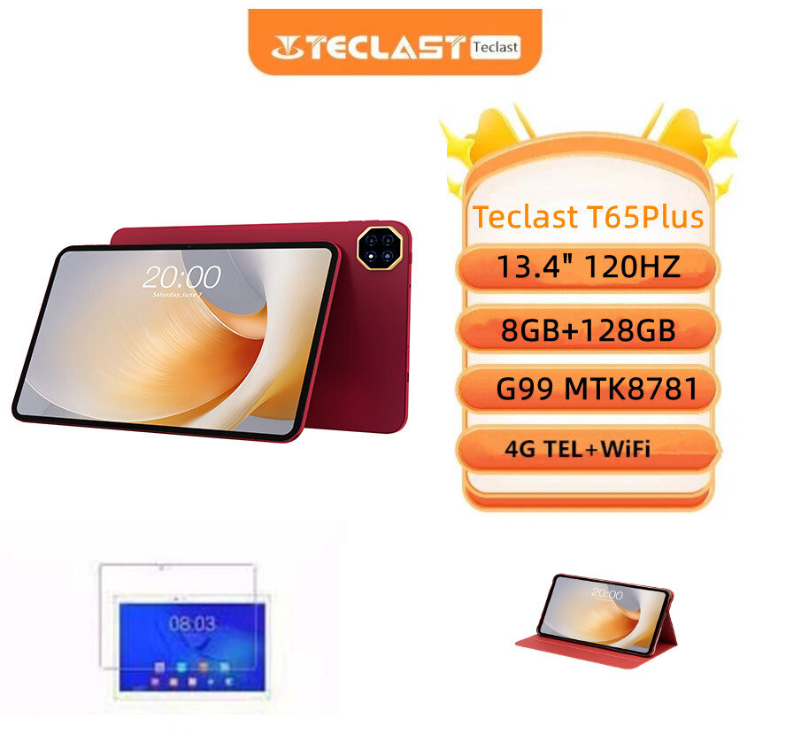 Teclast Планшет T65Plus, 13.3" 8 ГБ/128 ГБ, серый металлик