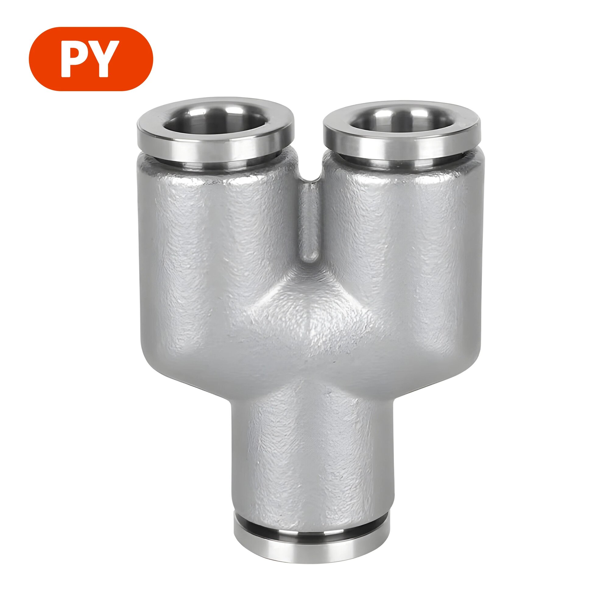 Пневматический фитинг PY, OD 6 мм, нержавеющая сталь